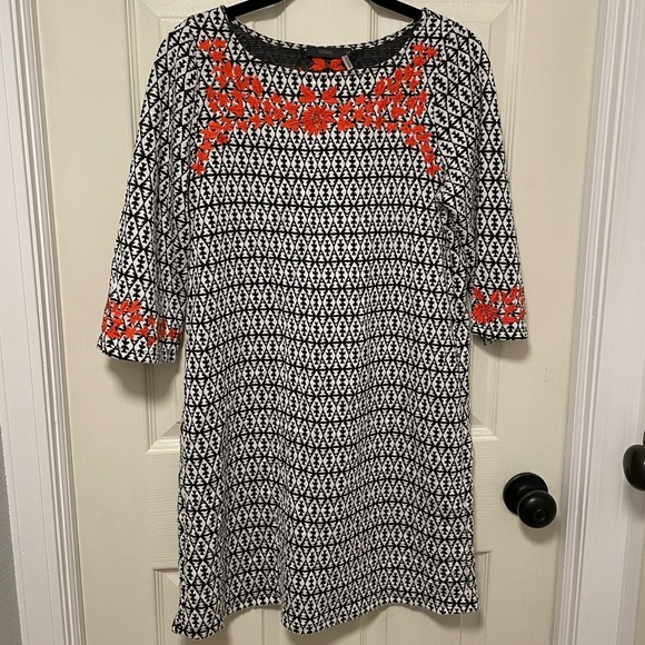 THML | Dresses | Thml Dress Orange And Black | Poshmark